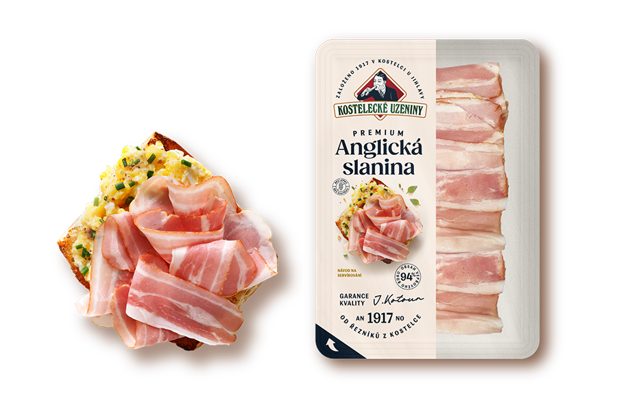 Anglická slanina Premium - Kostelecké uzeniny
